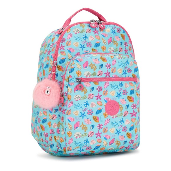 Kipling | Bags | Kipling Seoul Large 5laptop Backpack Seashell Bright ...